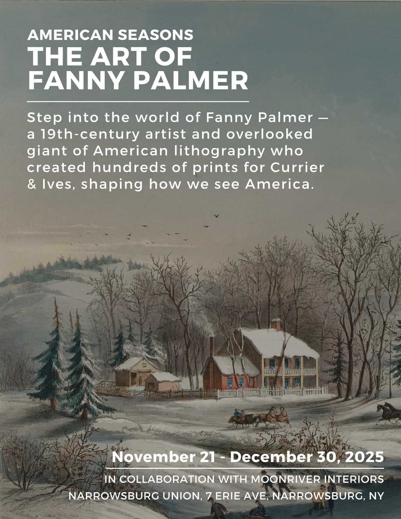 Currier & Ives - Fanny Palmer Art Exhibit – Moonriver Interiors
